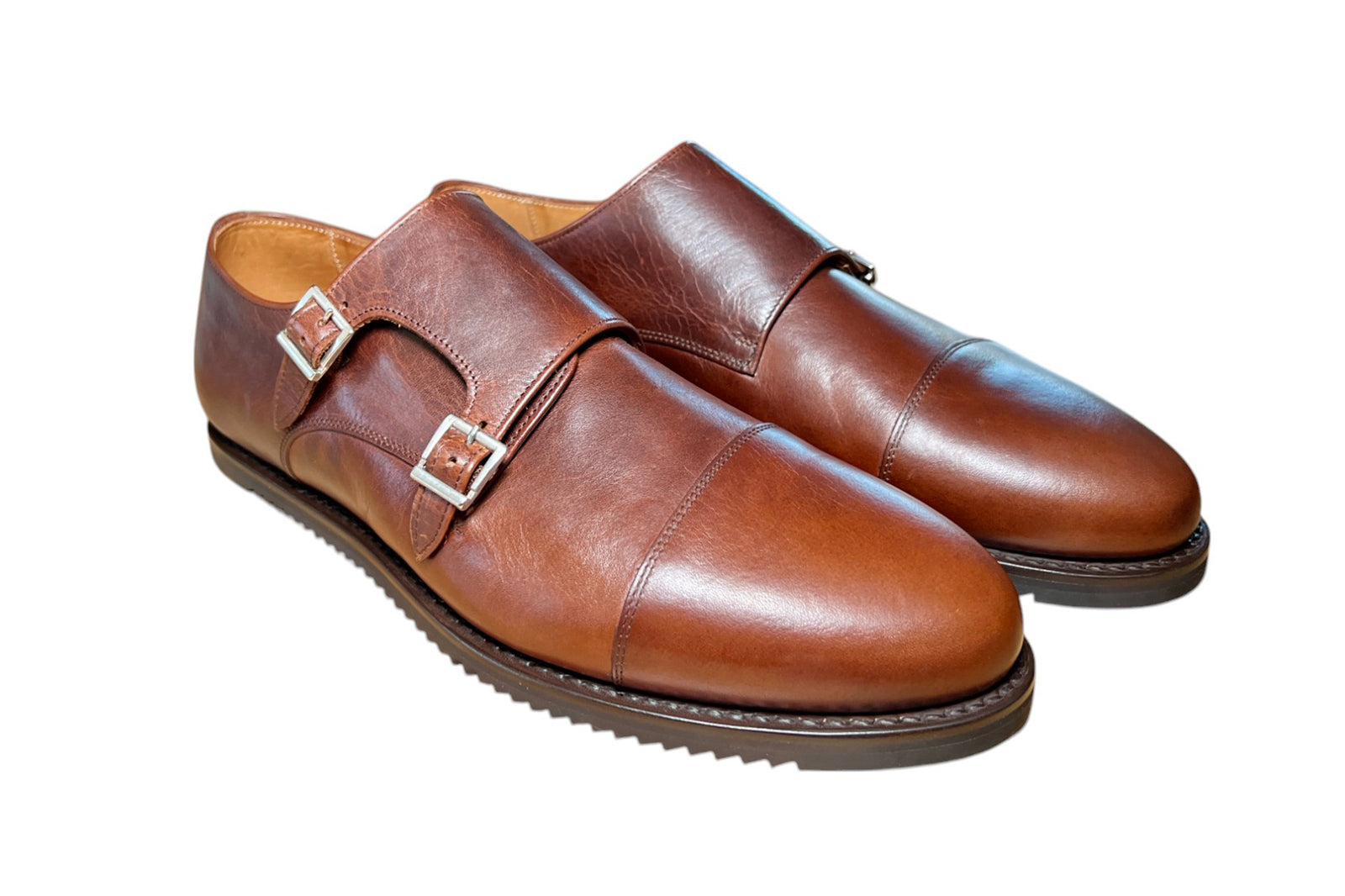 Zero Drop Double Monkstrap Dress Shoes | Black or Brown | Free Form Shoes